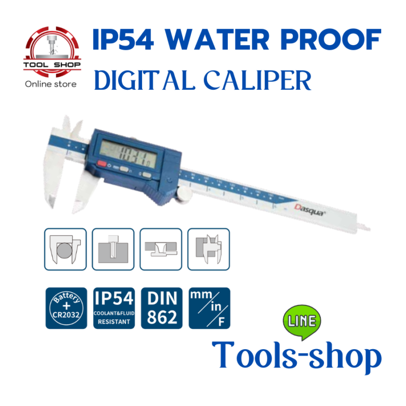 2025-Built-in Bluetooth IP54 Digital Caliper เวอร์เนียดิจิตัล Dasqua ...